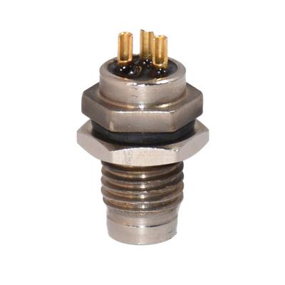 China M8 Waterproof Connector Solder Type 3 Pin A B D Code PA66 IP67 4A for sale