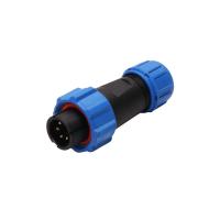 China Nylon66 Female IP68 Sp13 Waterproof Cable Connector 9 Pin PPS Insert for sale