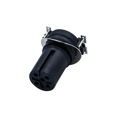 China SMD Socket IP67 Shield Insulation M12 Male Connector 5 Pin ROHS for sale
