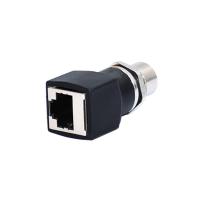 China M12 A/B Coding 4pin 8pin Female RJ45 Adapter 250V IP66 Waterproof Solenoid Valve Connector for sale