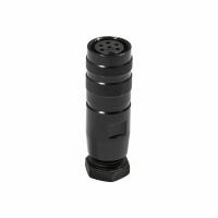 China M16 24 Pin Female Connector 125V IP67/IP68 Rated with Nickel Plating for Industrial Automation for sale