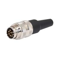 China IP67 M16 8 Pin Connector PA66 Straight Male Female for Military Industrial Use for sale