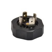 China 16A ROHS PA66 Solenoid Valve Circular Connector Base A Type with IP67/68/69K Rating and -30℃ to +125℃ Temperature Range for sale