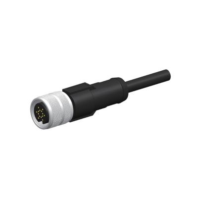 China PA66 GF Female Shielded M16 Waterproof Connector 14 Pin IP67 5A 250V for sale