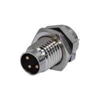 China 3A 60V TPU GF M8 Waterproof Connector 3 PIN Soldering PCB for sale