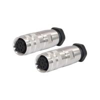 China IP67 Rohs PA66 M16 Straight Metal Connector GF Panel Mount for sale