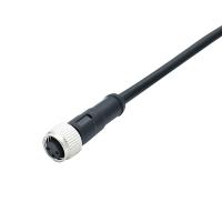 China M8 IP67 Waterproof Connector 4 Pin Female Straight Screw Lock A Coded for Sensor Automation for sale