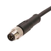 China CuZn TPU Molded M8 Waterproof Connector 3P IP67 A Coding for Sensor for sale