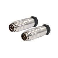 China M16 4 Pin Waterproof IP67 Circular Connector 60V 7A TPU GF PA66 Male Solder for sale