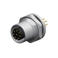 China CuZn TPU PA66 4p M12 Panel Mount Connector Copper 1.5A Waterproof for sale
