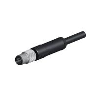China Plastic PA66 IP67 M5 Straight Male Connector 3 Pin Cable PUR PVC 60V 1A for sale