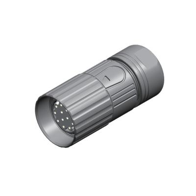 China M23 Waterproof Female Connector 6-8 Pin Industrial Circular Power Connector for sale
