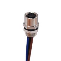 China RIGOAL M8 Panel Mount Connector 4 Pin Male TPU GF Waterproof IP67 with Pigtail 60V 3A for sale