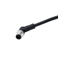 China M12 Waterproof Connector Field Attachable 12 Pin Nickel Plated TPU IP67 for sale
