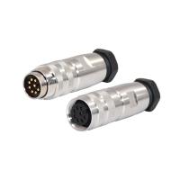 China M16 Waterproof Metal Connector IP67 Female Solder Aviation Circular Connector Brass for sale