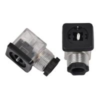 China Solenoid Valve DIN EN175301-803-A Connector IP65 Waterproof 16A 400V for Hydraulic Pneumatic Systems for sale