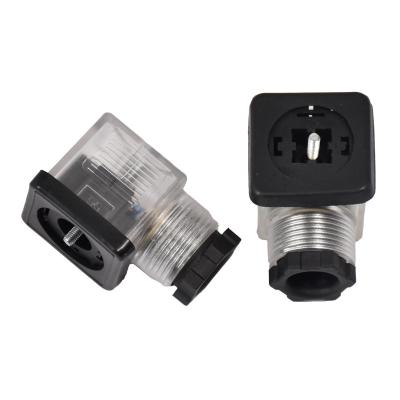 China Solenoid Valve DIN EN175301-803-A Connector IP65 Waterproof 16A 400V for Hydraulic Pneumatic Systems for sale