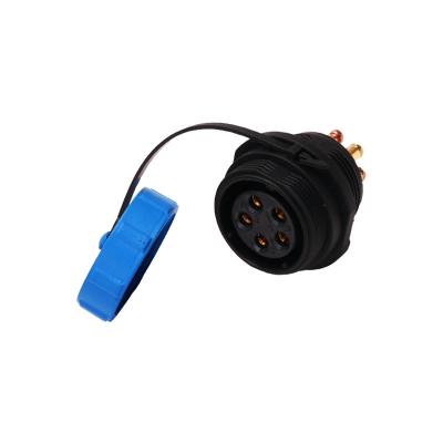 China PPS Insert Circular Connector 5 Pin IP67 Waterproof Crimp Type -25°C to 85°C for sale