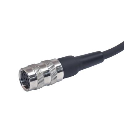 China M16 4 Pin Female Waterproof Connector BPT Insert Brass Nickel Plated IP67 for sale