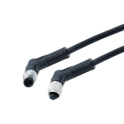 China M5 Circular Waterproof Connector Right Angle 3-8 Pin IP67 Rated with -40℃ to +80℃ Temperature Range for sale