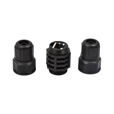 China RJ45 IP67 Waterproof Network Connector 8P8C Panel Mount Copper Alloy for sale
