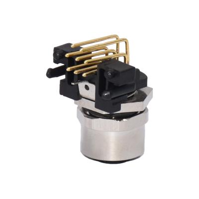 China M12 A Code 8 Pin Female 90 Degree Panel Mount Connector Socket PCB 2A 30V for sale