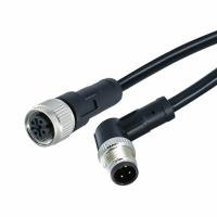 China PUR M12 Waterproof Cable Connector IP68 4 Pin 250V CuZn TPU for Industrial Automation for sale