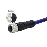 China Custom Waterproof M12 Connector 2-17 Pin Male Female A/B/D Coded IP67 for sale