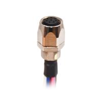 China M8 8pin Front Screw Panel Mount Waterproof Connector IP67 Industrial Plug Socket for sale