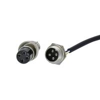 China Panel Mount GX Aviation Connector Solder Termination With Gold Plated for sale