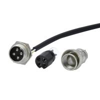 China 14 Pin GX20 Metal Circular Aviation Connector IP65 Solder Type Wire Plug Socket for sale