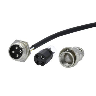 China 14 Pin GX20 Metal Circular Aviation Connector IP65 Solder Type Wire Plug Socket for sale