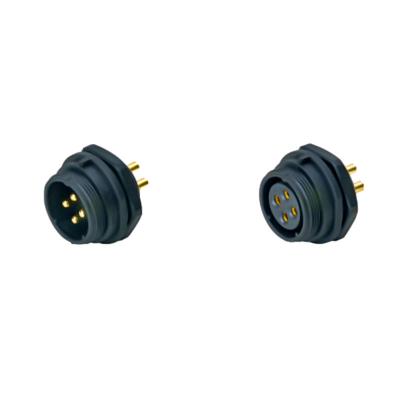 China Industrial RG2112 SP21 Waterproof Panel Mount Connector 500V 30A 4 Pin IP68 for sale