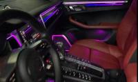 China Ambient lights RGB carbon fiber Radium carving for Porsche Macan (2018-2024) for sale