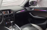 China Ambient lights Streamer behavior piano black (Mold design) for Audi Q5 (2010-2018) for sale