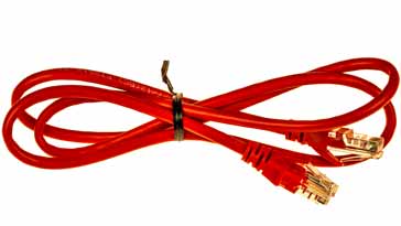 Red Ethernet cable