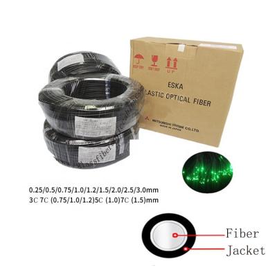China Multi-Fiber Optical Cable Duplex Simplex Mitsubishi ESKA CK-20 CK-30 CK-40 CK-60 CK-80 CK-100 POF Bare Fiber for sale