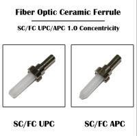 China 200um 300um 400um 600 um FC Zirconia Ceramic Ferrule  Optical Fiber Devices for Connector Customization for sale