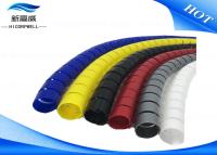 China PP Rubber Hose Cover Protector Spiral Hose Guard For Fiber Optic Patch Cables for sale