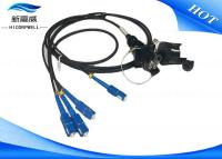 China 4F Tactical Armored Fiber Cable 4.5mm With TPU Jacket Waterproof Corrosion Resistant for sale