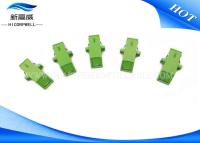 China SM SC APC Fiber Optic Components Sinplex Fiber Optic Adapter Auto Shutter for sale