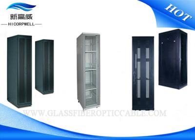 China FTTH 32U 42U 45U Fiber Optic Lc Patch Panel Stand Cabinet Powder Coating for sale