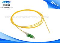 China SM Simplex 9 / 125um Fiber Optic Pigtail G652 LC APC Industrial Easy Installation for sale