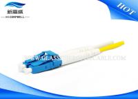 China LC APC Fiber Optic Components 3.0MM DX Connectors Patch Cord Cable Low Insertion Loss for sale