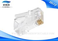 China RJ45 Connector Ethernet LAN Cable 8p8c Cat5 / Cat5e UTP Connector High Performance for sale