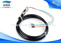 China Armored Fiber Optic Pigtail Outdoor Waterproof 2 Core 6 Core SC PC Black Paintcoat for sale