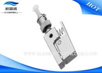 China FC Square Round Bare Fiber Optic Components Adapter Metal type Small Loss for sale