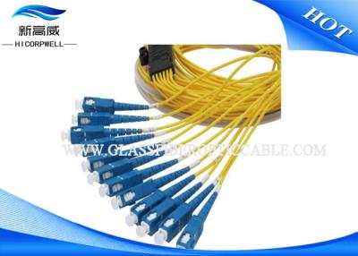 China LC FC SC ST SM Multimode Duplex Fiber Optic Cable Pigtail For Ground Vehicle for sale