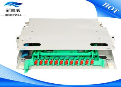 China Rack Mount Fiber Termination Kits 12 24 48 96 Port Fiber Optical ODF  Frame for sale
