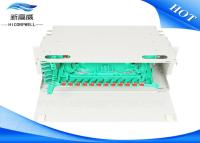China LC FTTH Optical Termination Panel , 12 24 48 96 Port ODF Fiber Optic Termination Box for sale